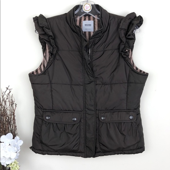 Moschino | Jackets & Coats | Moschino Buffer Quilted Vest Jacket Made ...
